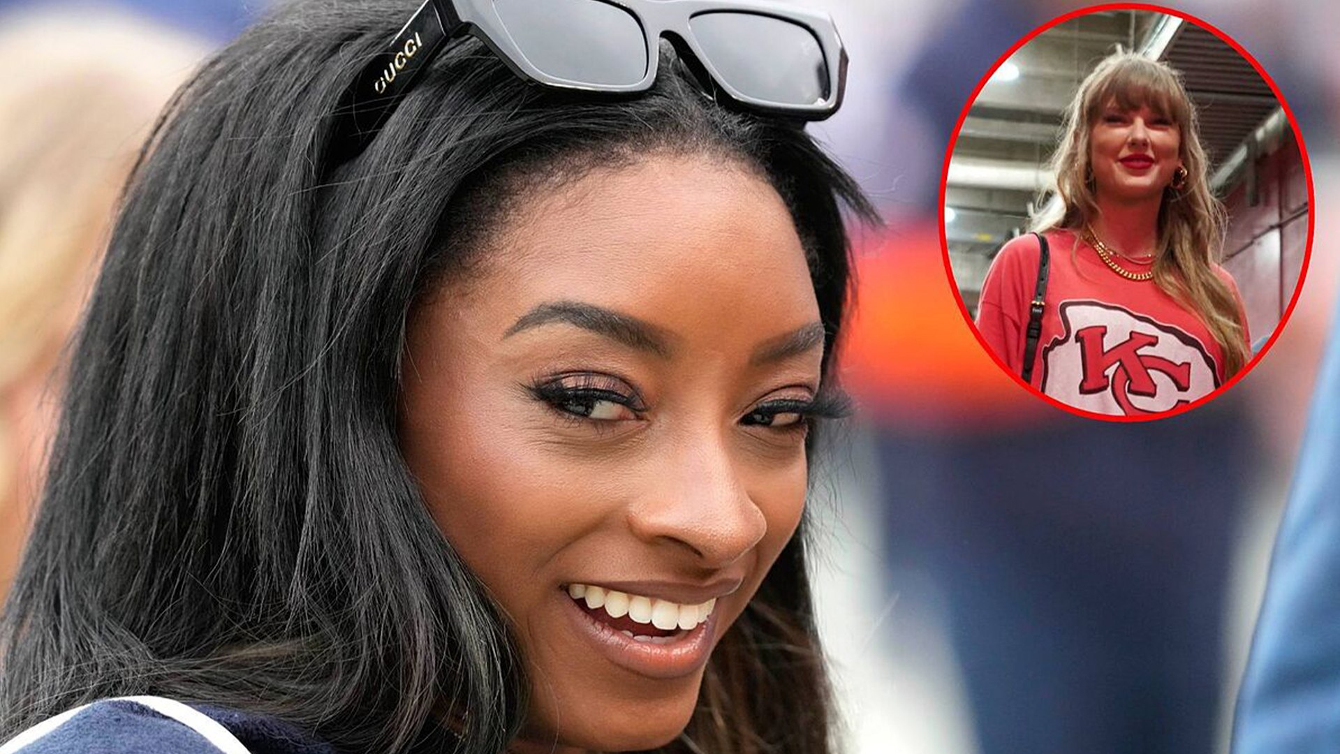 ¡Taylor Swift tiene competencia en NFL! Simone Biles roba cámara con ...